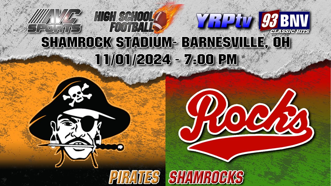 Wheelersburg Pirates vs Barnesville Shamrocks HS Football Playoffs 11. ...