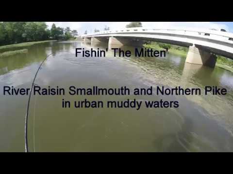 River Raisin Monroe, Michigan fishing muddy waters for Smallmouth and ...