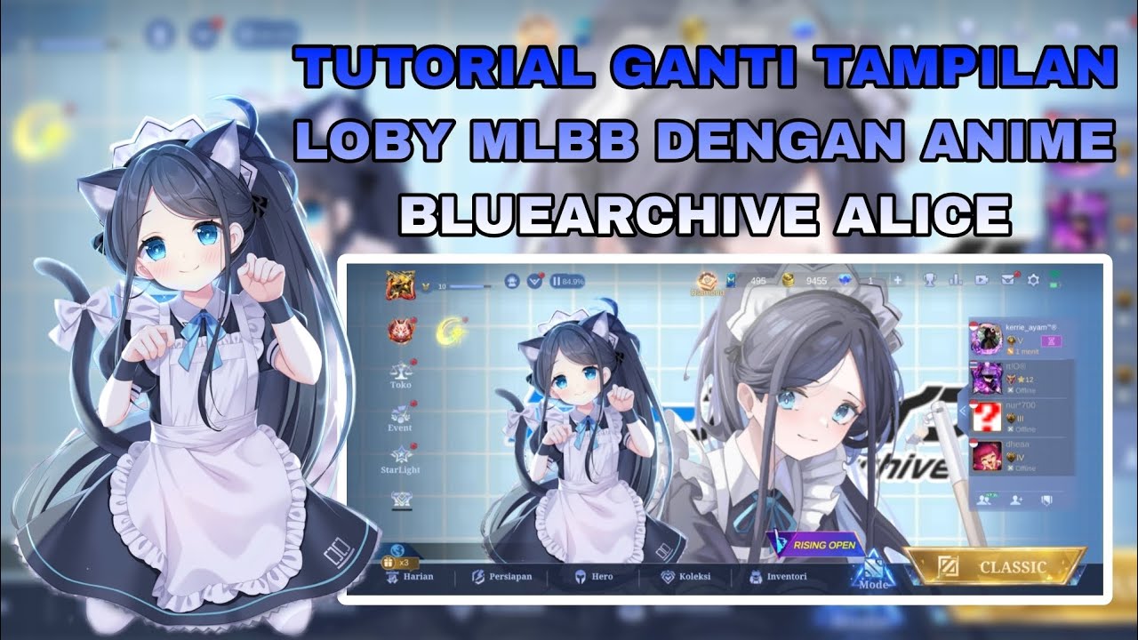 Interface mlbb patch lukas anime | bluearchive alice maid | tutorial ...