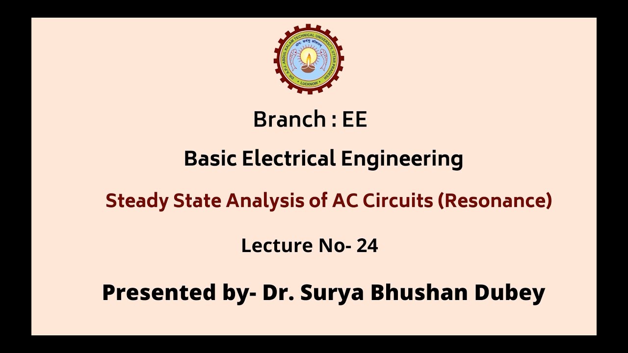 Basic Electrical Engineering | AKTU Digital Education - YouTube
