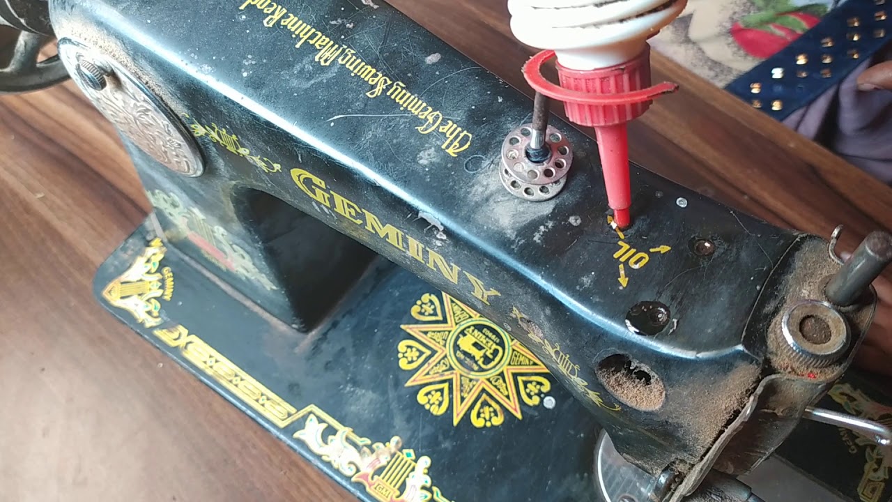 How to give oil for stitching machine - YouTube