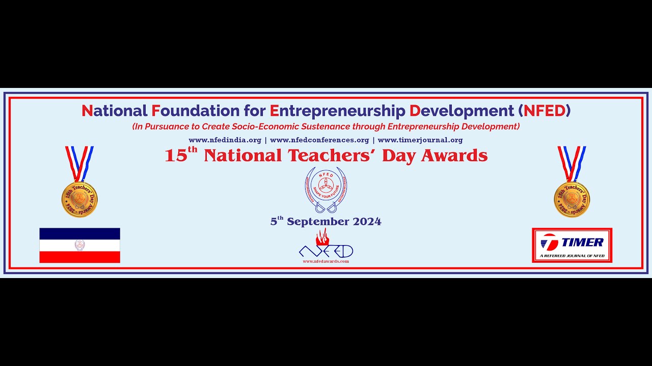 15th National Teachers' Day Awards 2024 | Powered by NFED - YouTube