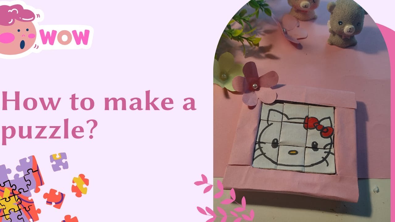 How to make a puzzle? / Activities to do when you're bored / Easy ...