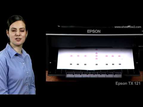 Epson Printer TX121 - How to correct Banding Alignment Blurry Print of the Printer - YouTube