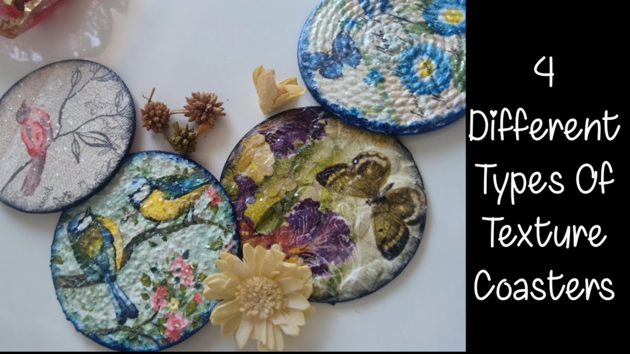 4 different types of Texture Decoupage|Crystal Decoupage|Using Texture ...