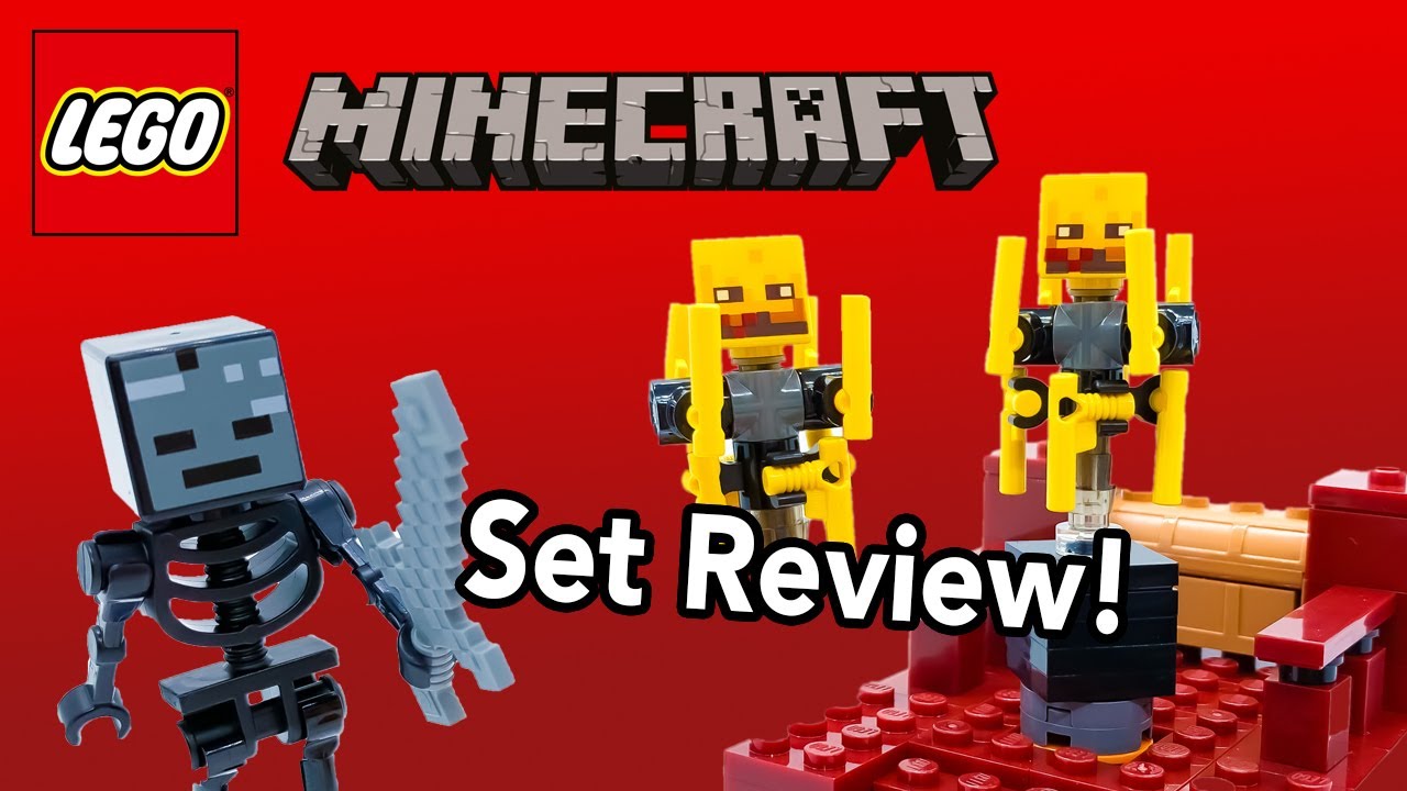 LEGO Minecraft The Blaze Bridge Review - Set 21154 - YouTube