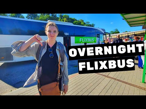 WIR VERbrachTEN 15 STUNDEN IN EINEM FLIXBUS IN EUROPA (Nachtbus Niederlande nach Poznan, Polen)