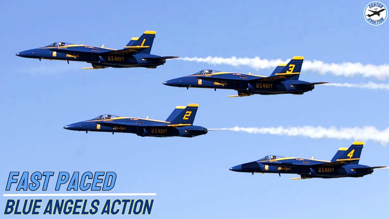 60 Seconds of FAST PACED BLUE ANGELS ACTION - YouTube