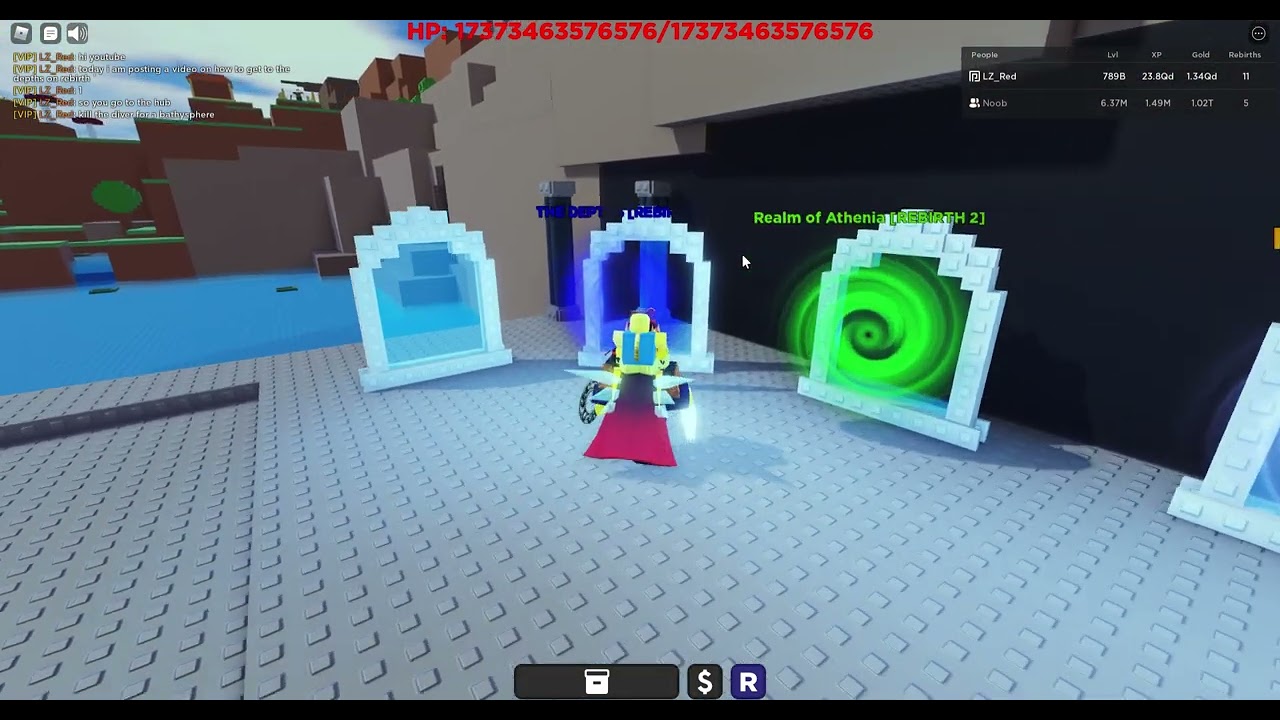 How to get to the depths at rebirth 1 Shadovis RPG Roblox - YouTube