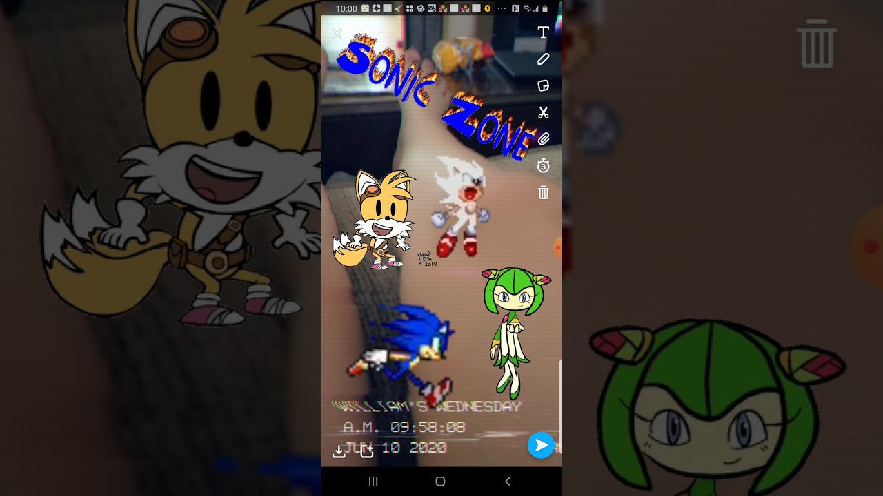 Searching for sonic stuff snap chat - YouTube