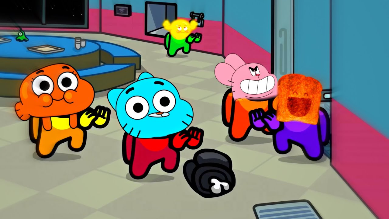 (Gumball) Among Us distraction dance animation - YouTube