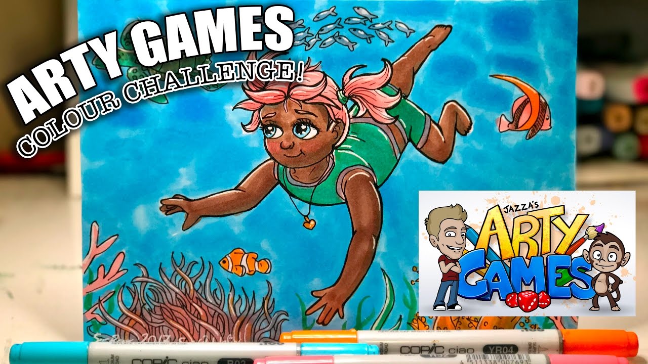 Arty games 5 colour challenge! - YouTube