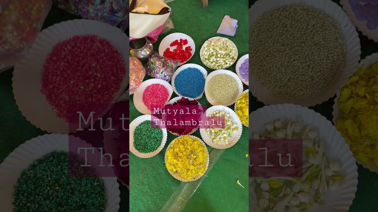 Ideas to make Pelli Talambralu | marriage talambralu ideas mutyala ...