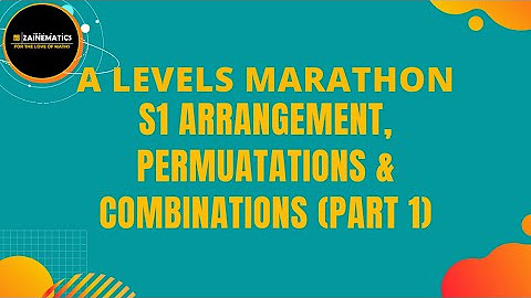 S1 PERMUTATIONS AND COMBINATIONS MASTERCLASS - YouTube