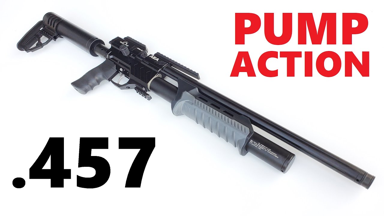 AEA Megladon .457 cal PUMP ACTION (Deer Hunting PCP Air Rifle) Air ...