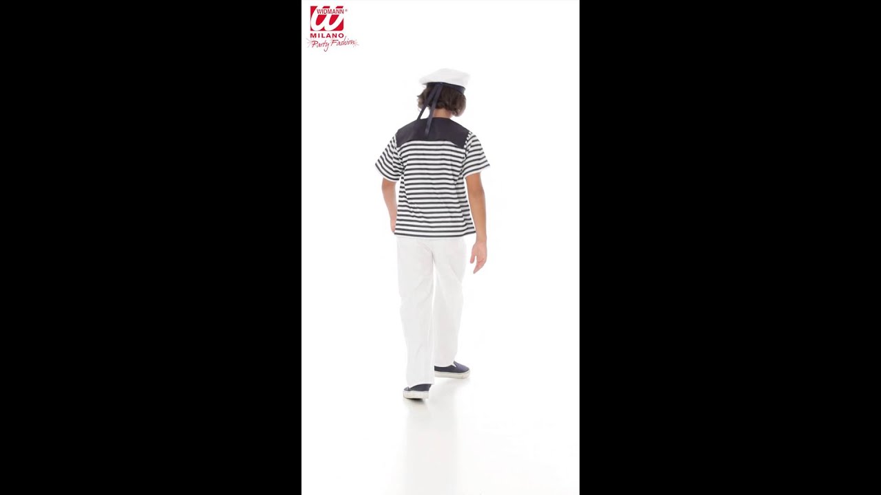 Matrozen shirt zwart wit - YouTube