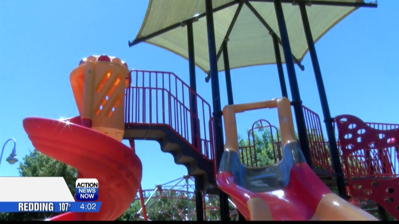 Hot weather baking local playgrounds - YouTube