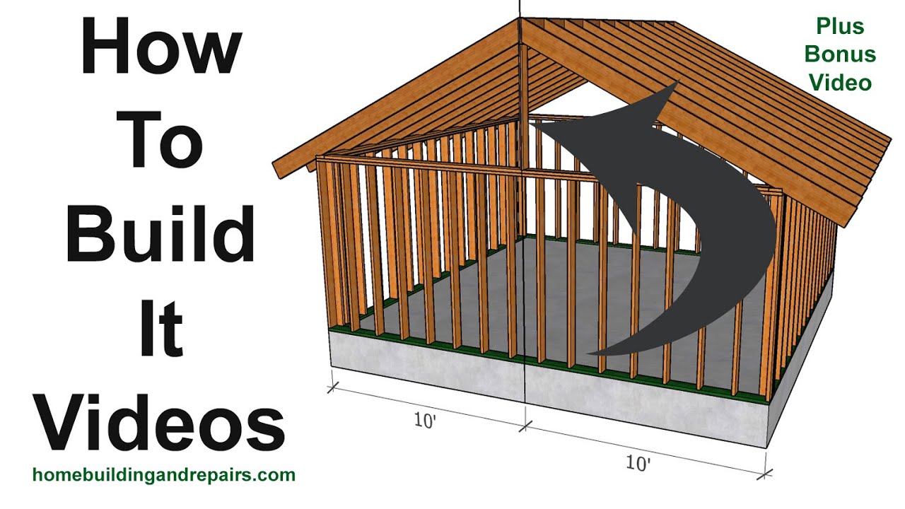 How To Calculate Gable Roof Ridge And Post Height Measurements - It's ...