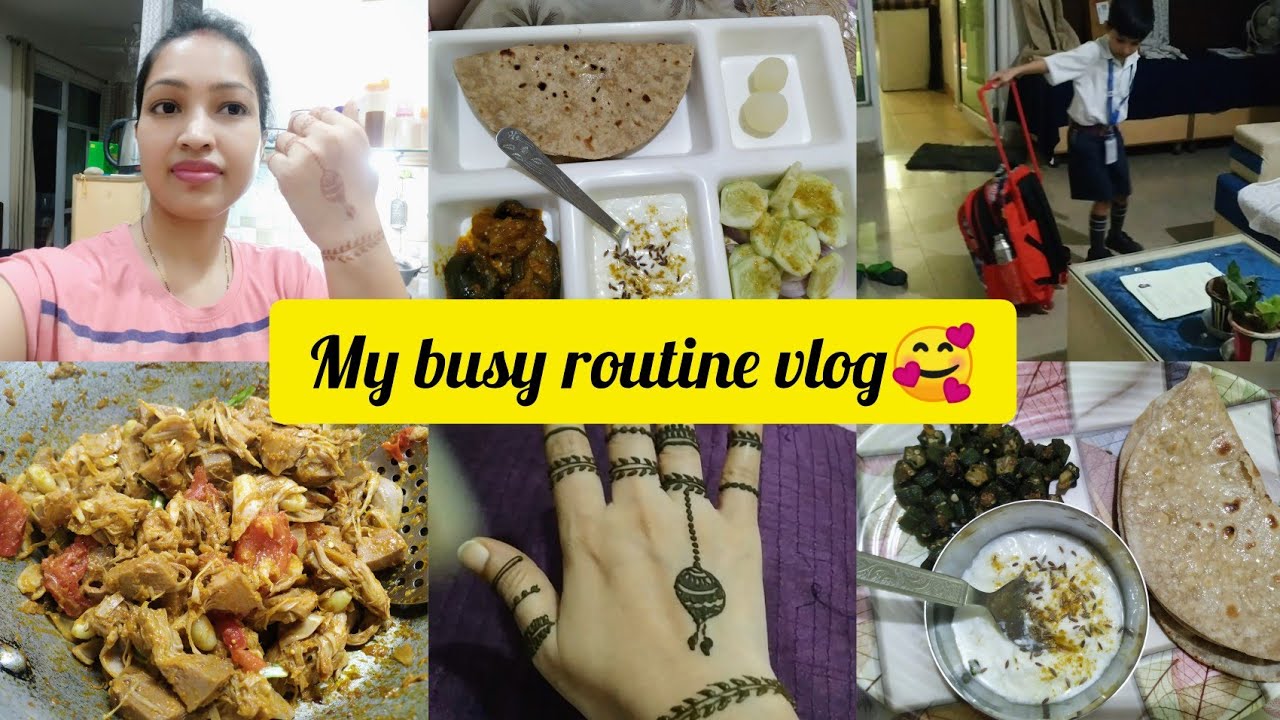 my daily busy routine with my kid and work & kathal masala recipe 🍲 ...