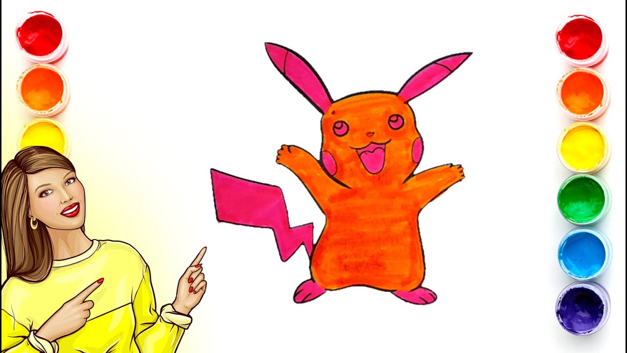 Pikachu Drawing | Easy Painting for Kids & Toddlers I Fun With Drawing ...