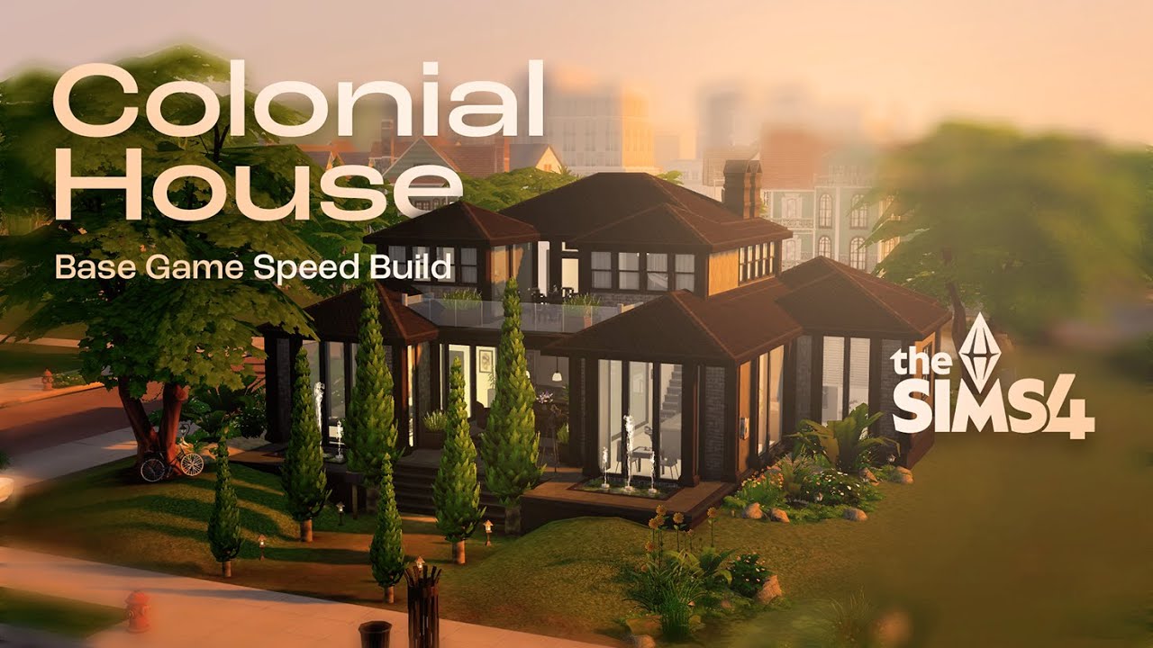 building a colonial house in the sims 4 (build-therapy before monday ...