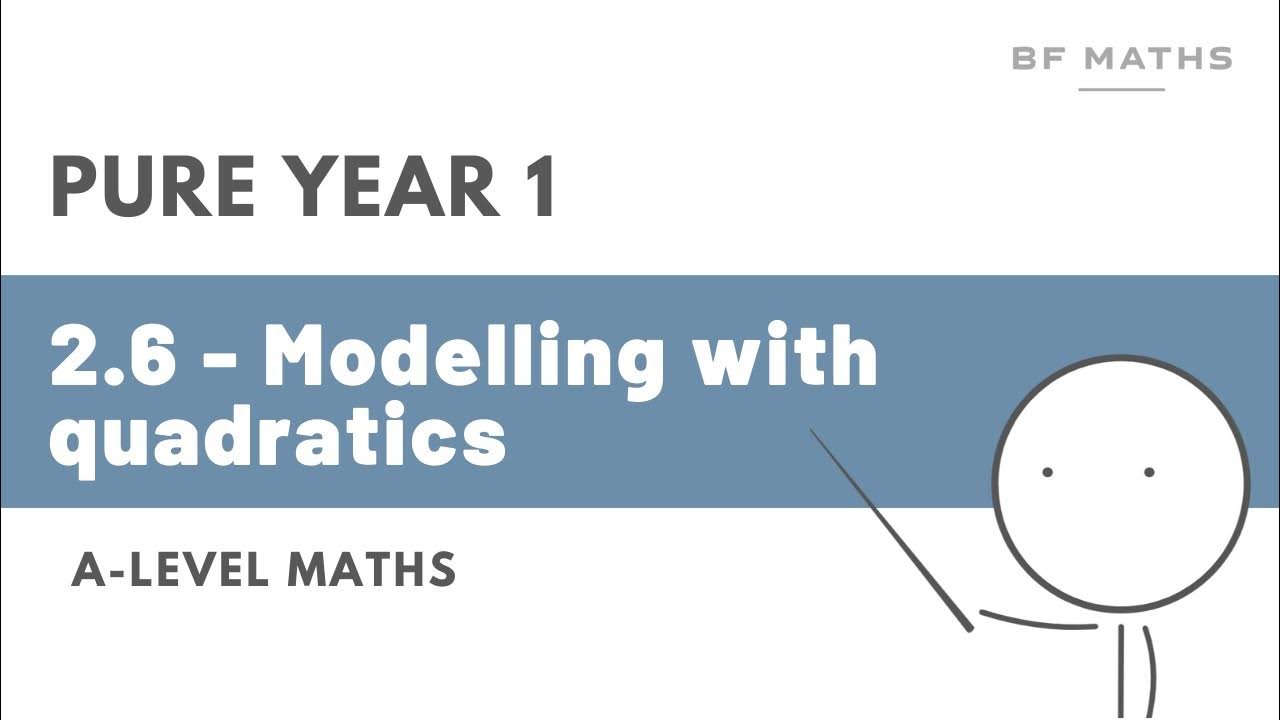 A-Level Maths | Pure Year 1 | 2.6 - Modelling with quadratics ...