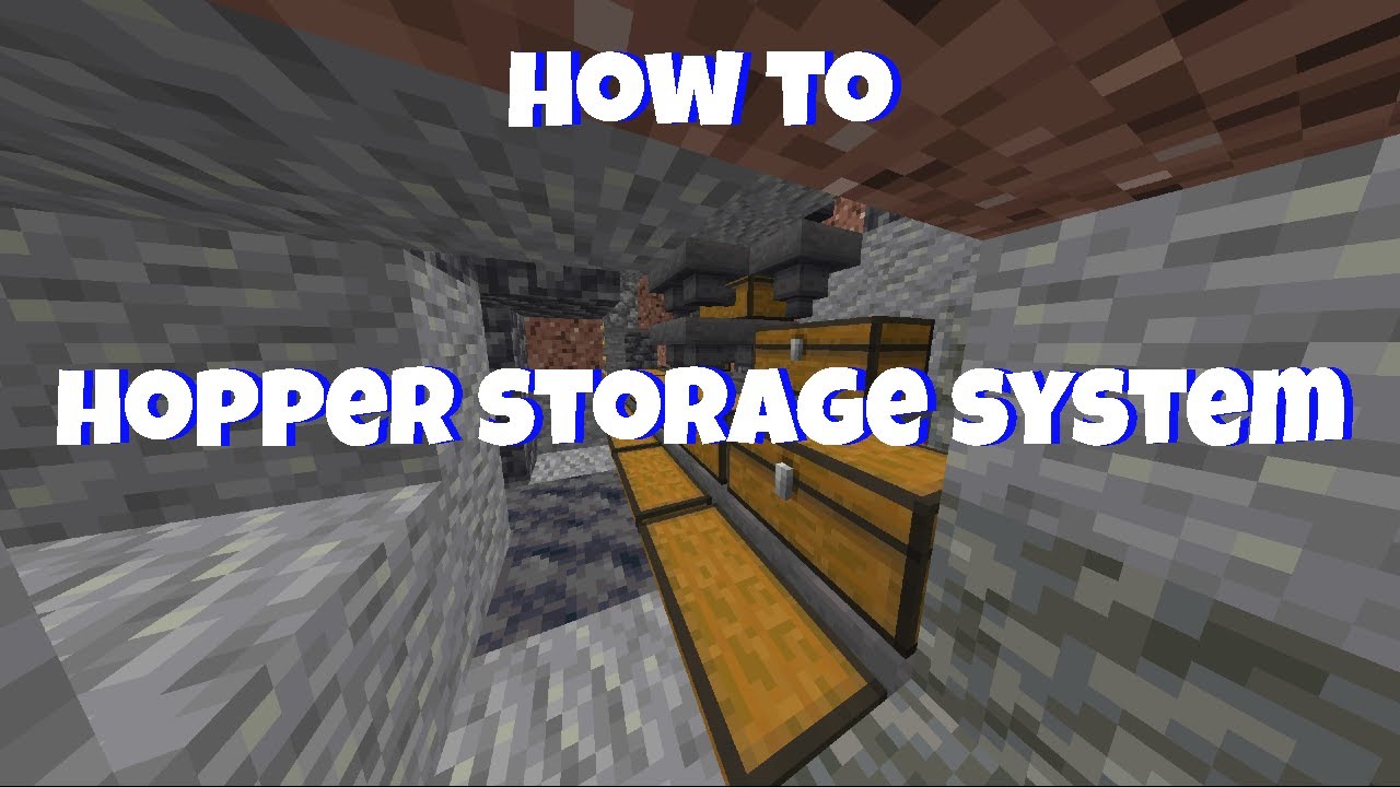 HOW TO MAKE/UNDERSTAND HOPPER CHEST STORAGE SYSTEMS - YouTube
