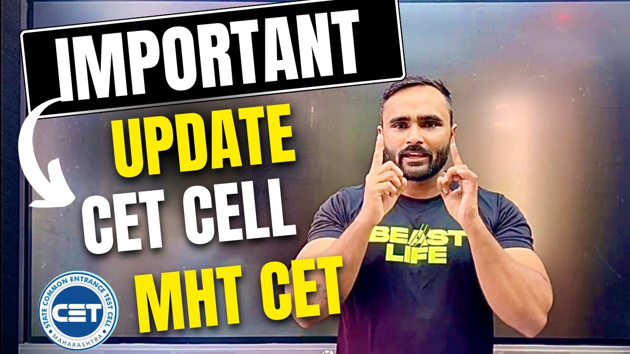 @pradeepgiriacademy IMPORTANT UPDATE OF CET CELL|MHT CET 2024 - YouTube