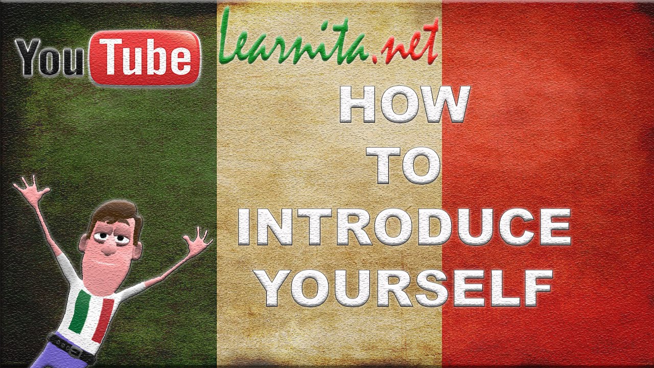 Learn italian online - Introduce myself - Lesson 1 - YouTube