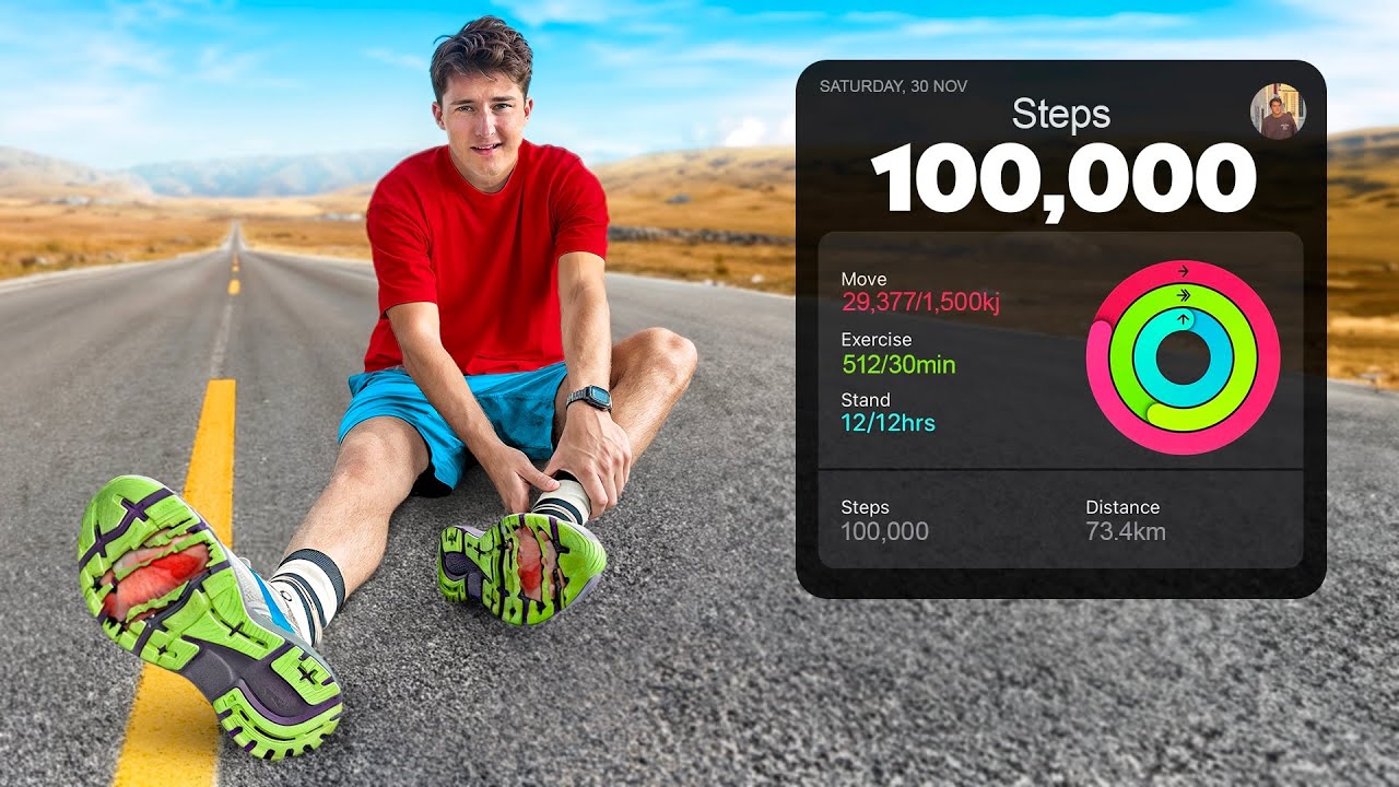 I WALKED 100,000 STEPS in 24 HOURS! - YouTube