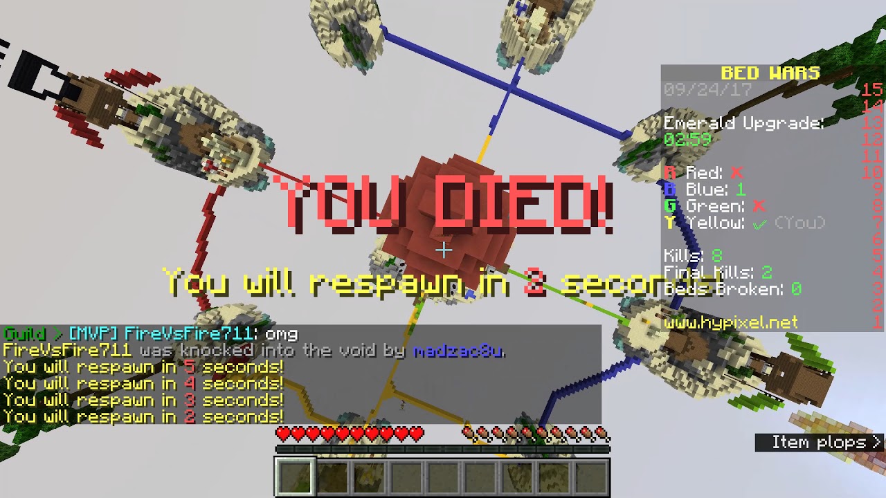 Minecraft Hypixel BedWars part 1 !!!! - YouTube
