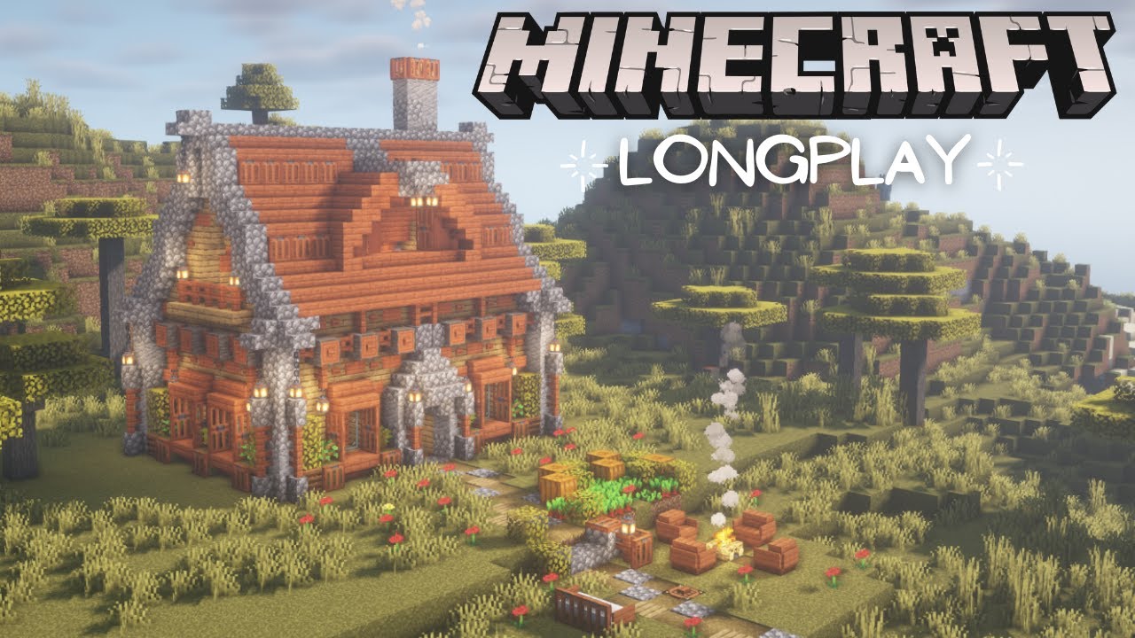 Minecraft Peaceful Longplay - Relaxing Adventure, Building a Savannah ...