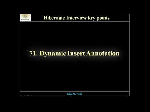HB71. Hibernate - Dynamic Insert Annotation - YouTube