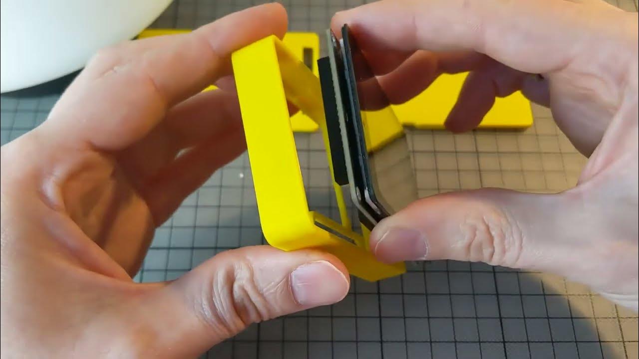 Assembly: 3d printed two-part case for WT32-SC01 by Wireless-Tag 320x480 multi-touch screen ...