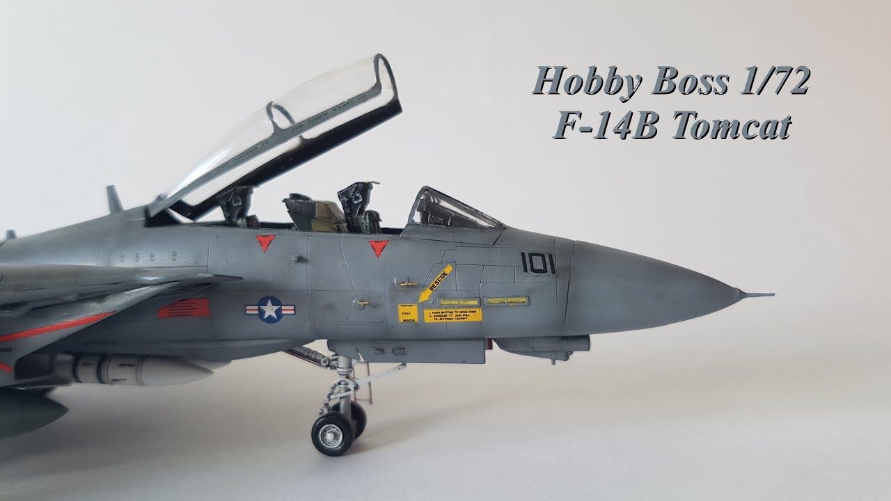 Hobby Boss 1/72 F-14B Tomcat (Part 1: Review and cockpit) - YouTube