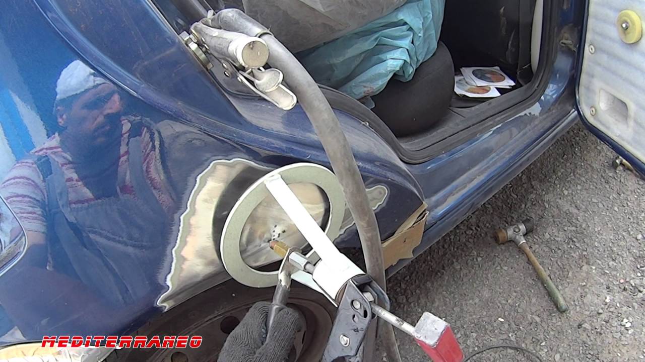 Рихтовка Фиат Альбеа.Fiat Albea body repair - YouTube