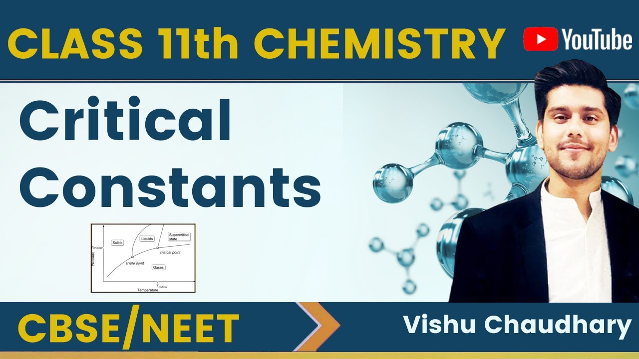 Critical Constants | Vander Waals constants | Class 11 Chemistry | #jee ...
