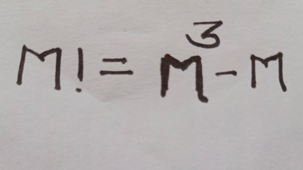 Russian- Nice factorial Equation | Math Olympiad #mamtamaam - YouTube