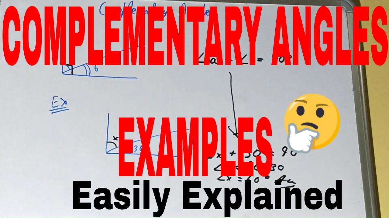Complementary angles explained|What are complementary angles ...