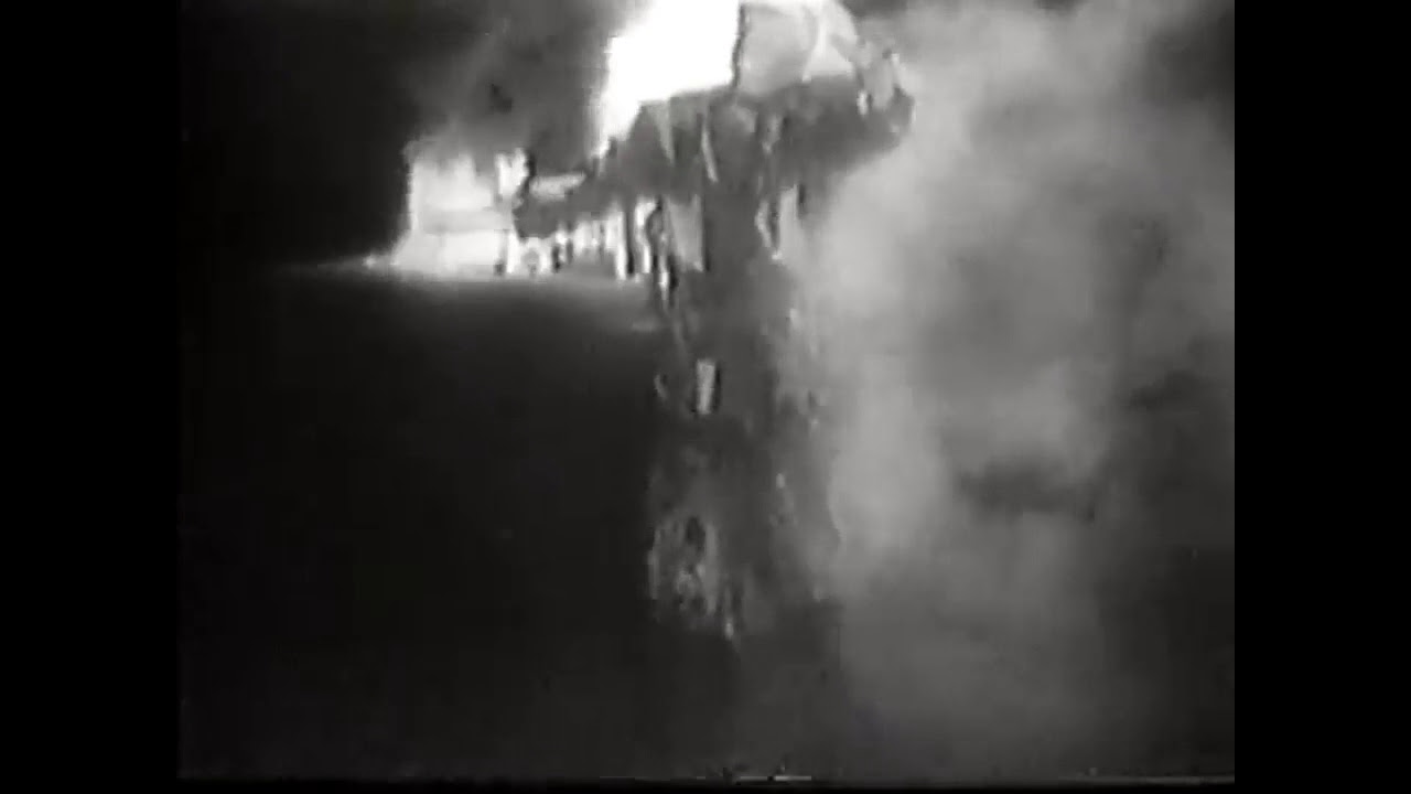 Ghost Of Frankenstein Burning Monster - footage not seen in the film or ...