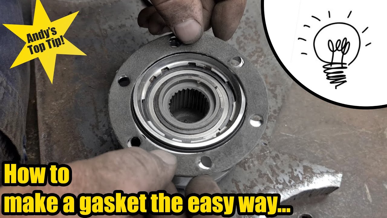 Top Tip - How to make a gasket #3401 - YouTube