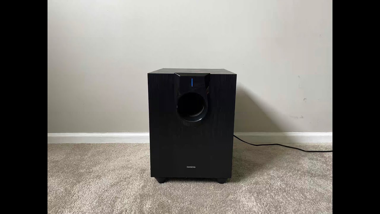 Onkyo SKW-593 Home Theater Powered Active Subwoofer - YouTube