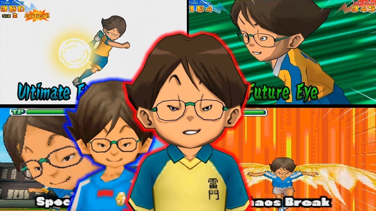 Megane Kakeru & Kazuto (William & Isaac Glass) | All Hissatsu Techniques | Inazuma eleven Games ...