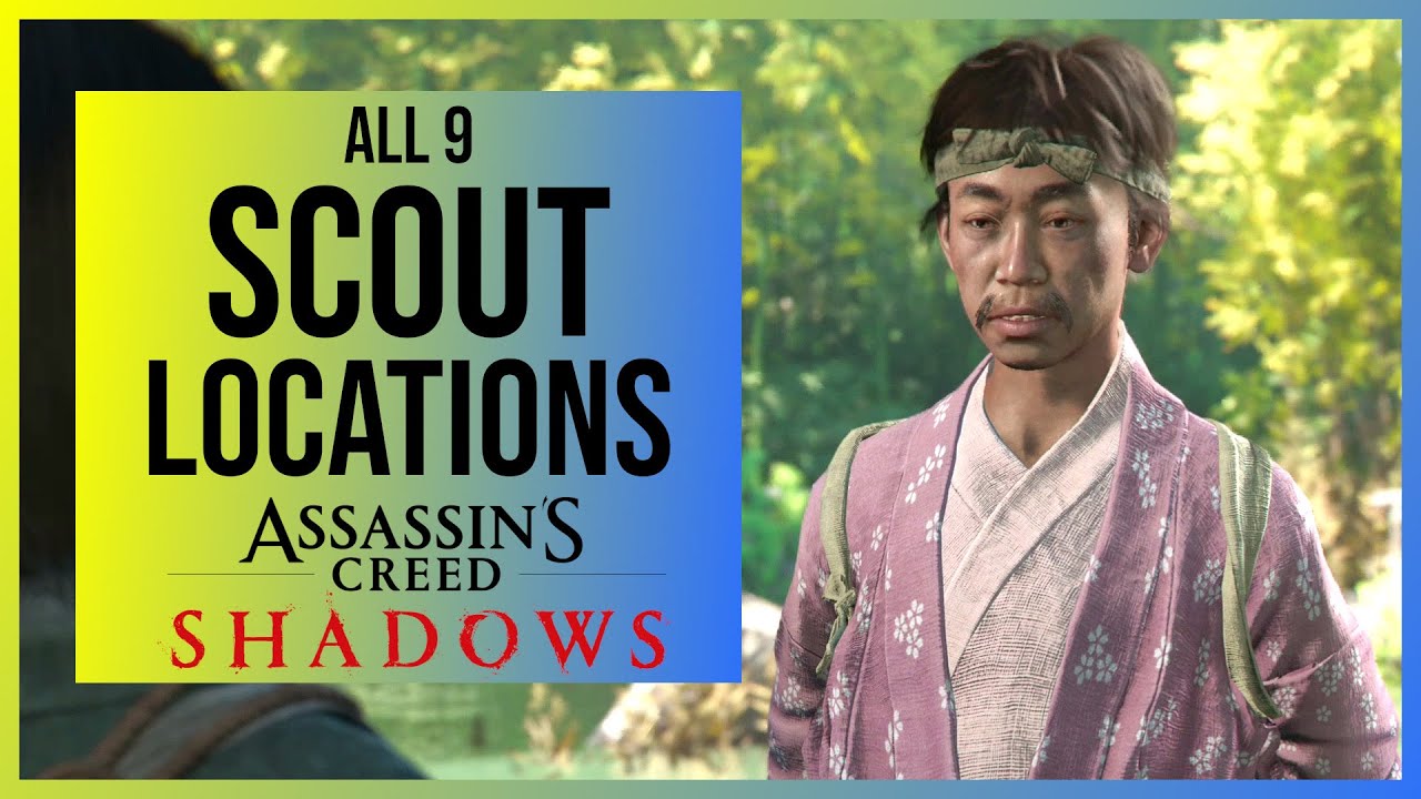 AC Shadows: All Scouts (All 9 Locations) - YouTube
