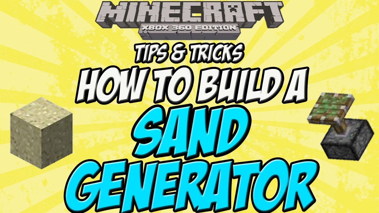 Minecraft (Xbox 360) How to build a Sand Generator - YouTube