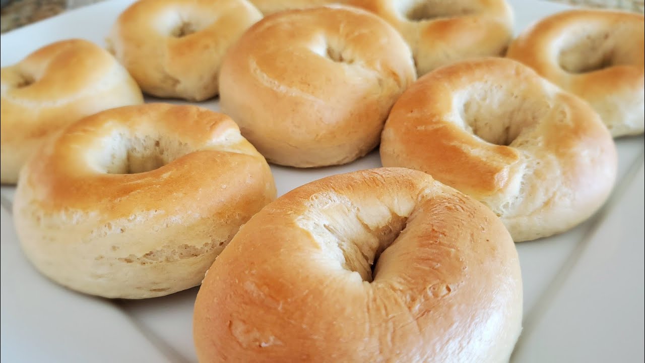 💖 Homemade Bagels From Scratch Recipe 🥯🥨 - YouTube