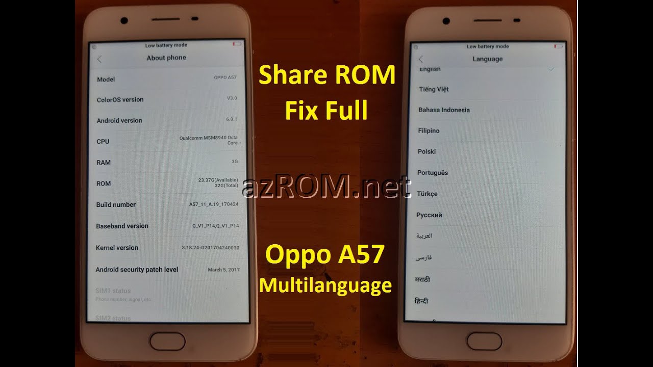 Share ROM Fix Full Oppo A57 & A57T Multilanguage - ROM Tiếng Việt Google Play Oppo A57 - YouTube