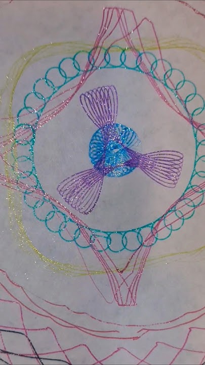 Multi gear embedded spirograph with acrylics gel pens #spirograph #art #maths - YouTube