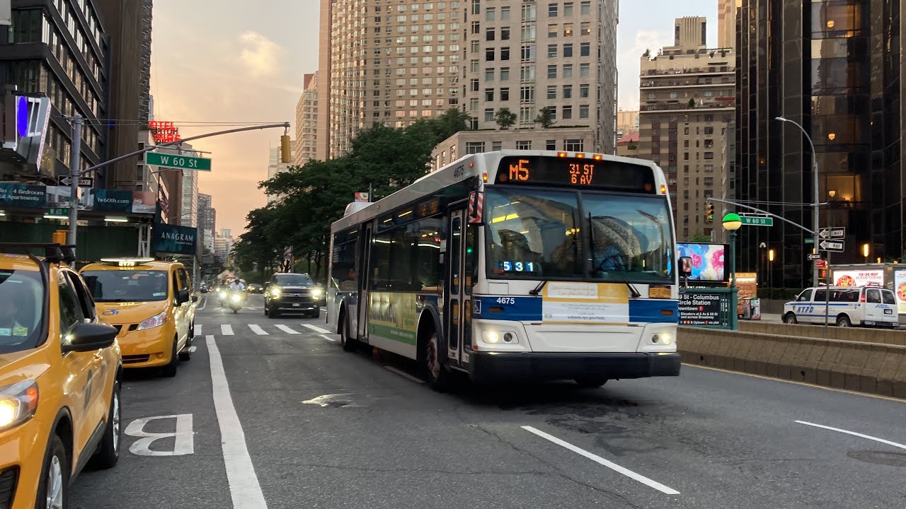 M5, M7, M10, M20, M104, BxM2, & NIS Evening/Nighttime bus action @ 59th ...