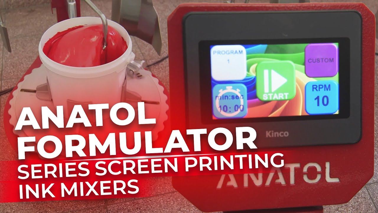 Anatol's Expanded Family of Formulator Screen Printing Ink Mixers - YouTube